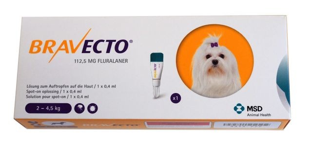BRAVECTO SPOT ON CHIEN (2-4,5kg) - 1 pipette - MSD