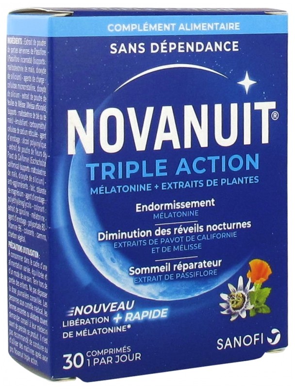 NOVANUIT Triple Action – 30 comprimés - Sanofi